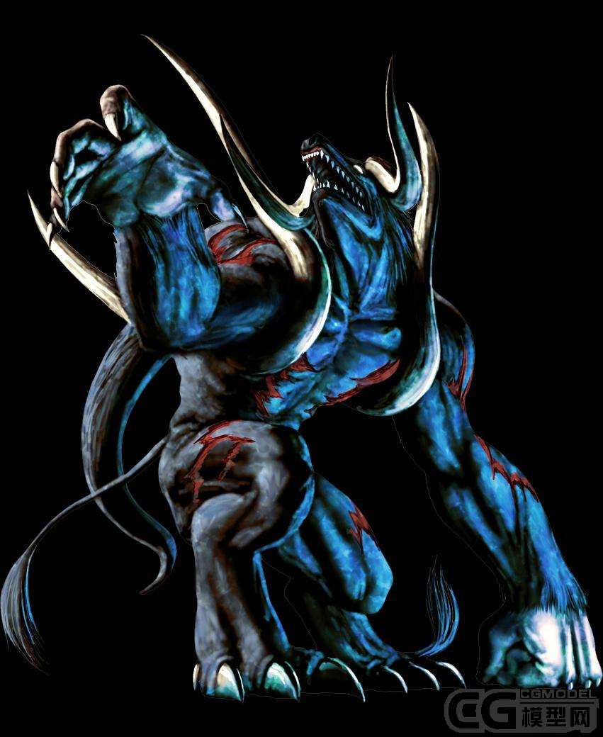 求格斗游戏血腥咆哮中的模型_cg模型网