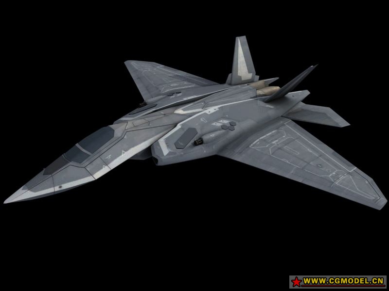 XA-20_Razorback_Strike_Fighter 低模 obj (提取自HAWX)-CG模型网（cgmodel)-让设计更有价值!