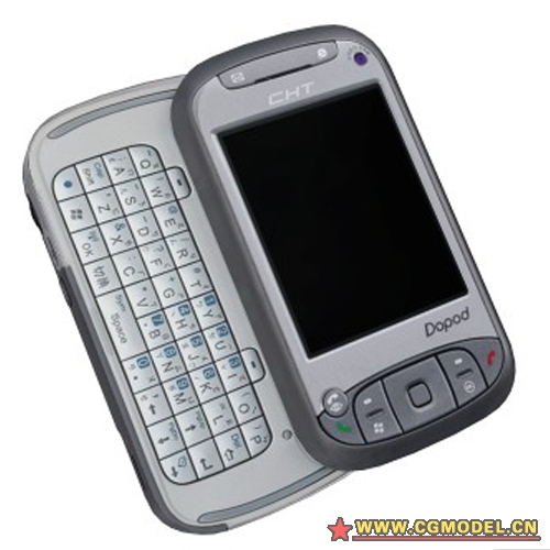 手机——dopod cht9000模型-生活电器模型库-模型下载-cg模型网