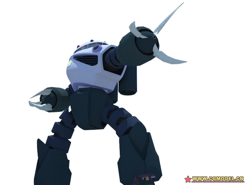 MSM-07 Zeon模型-机器人／机甲模型库-OBJ(.obj/.mtl)模型下载-cg模型网