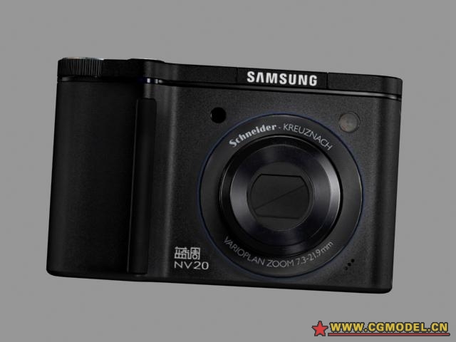 samsung NV20相机模型-生活电器模型库-模型下载-cg模型网