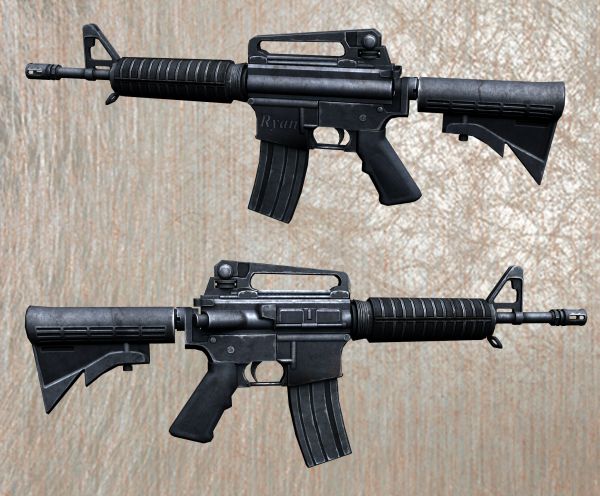 M4带贴图模型-冷兵器模型库-模型下载-cg模型网