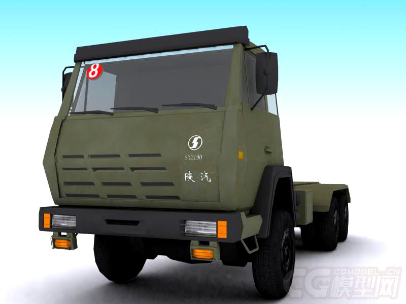 陕汽sx2190汽车模型-人力车模型库-模型下载-cg模型网