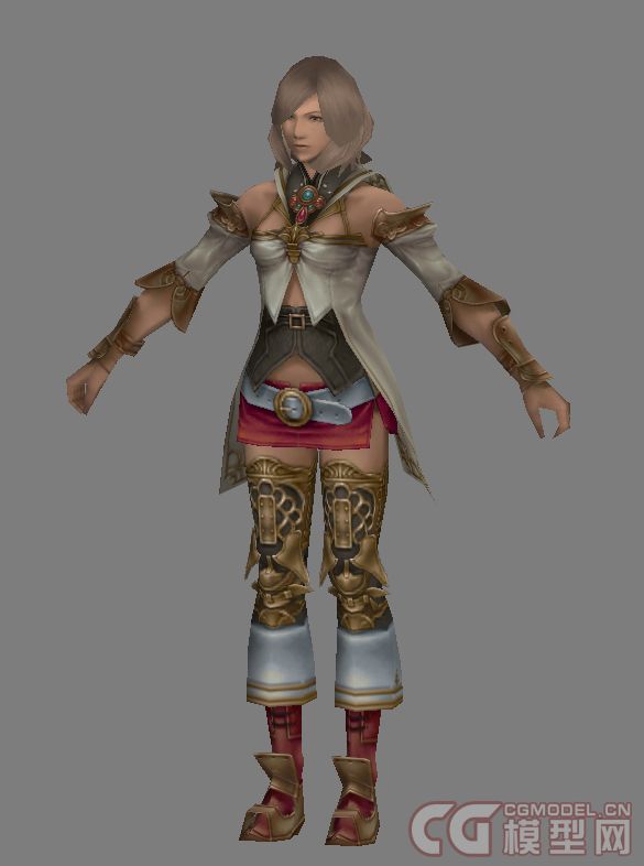 FF12女主角-达尔马斯卡公主 阿西娅(Ashe)模型-女人模型库-Maya(.ma/.mb)模型下载-cg模型网