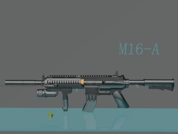 M16-A模型-冷兵器模型库-模型下载-cg模型网