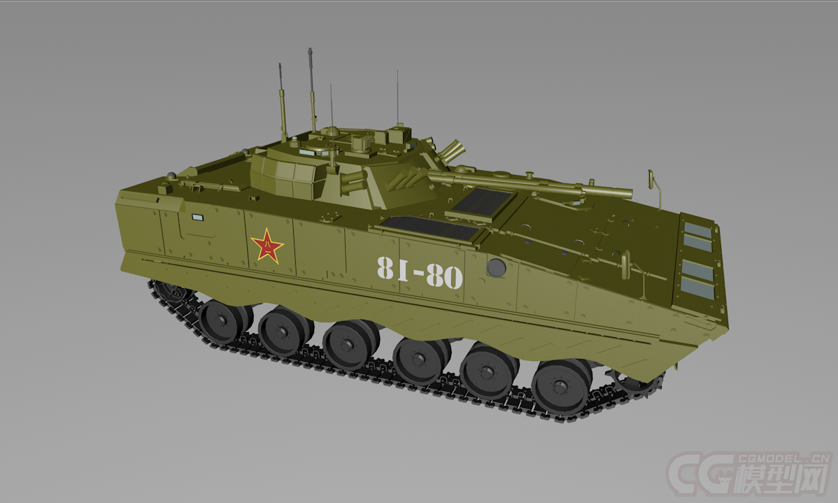 解放军zbd-04a zbd04a模型-冷兵器模型库-模型下载-cg模型网