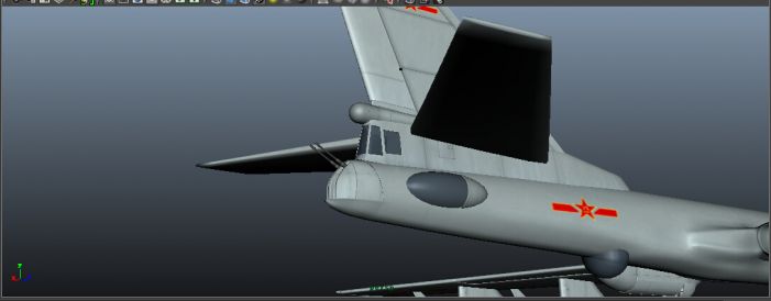 轰-6轰炸机H6H-6模型-军用飞机模型库-Maya(.ma/.mb)模型下载-cg模型网