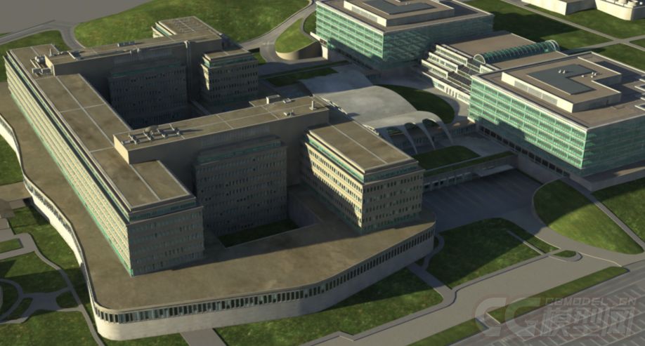 CIA总部大楼模型-自然场景模型库-模型下载-cg模型网