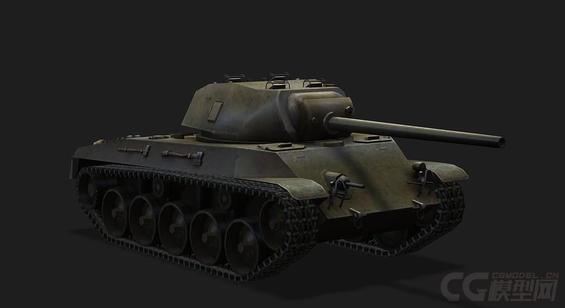 美国 T49轻型坦克模型-冷兵器模型库-模型下载-cg模型网