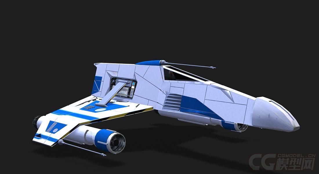 翼星际战斗机 Rebel E-Wing Starfighte模型-冷兵器模型库-模型下载-cg模型网
