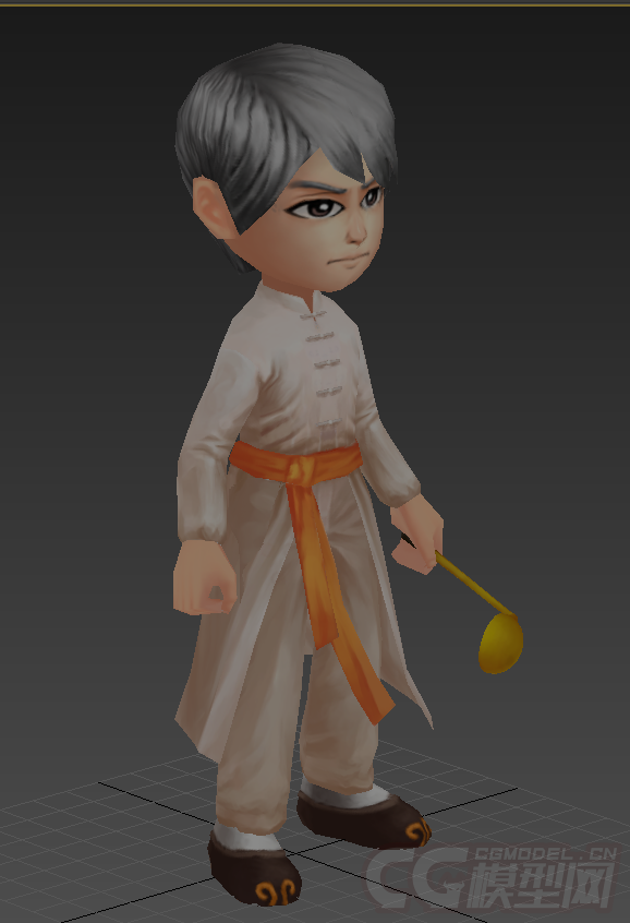 Q版食神 厨师模型-孩子-女模型库-模型下载-cg模型网