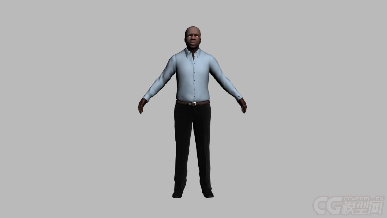 外教 白领 黑人 教师 商务人仕 展会 _bsb007作品_人物孩子-女_cg模型网