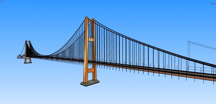 舟山西侯门大桥（Multigen Cre_smith作品_场景自然场景_cg模型网