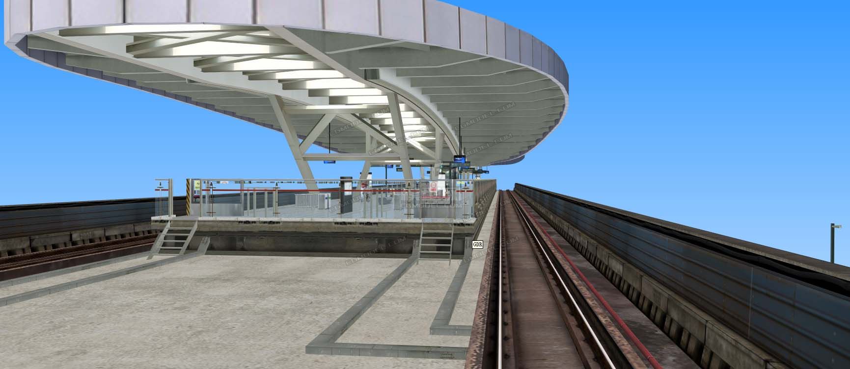 昆明斗南地铁站（Multigen Creator）模型-自然场景模型库-模型下载-cg模型网