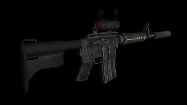 次时代M4A1模型-枪械模型模型库-模型下载-cg模型网