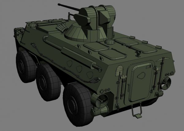 PLA 的ZSL92A轮式装甲输送车--原创模型-冷兵器模型库-模型下载-cg模型网