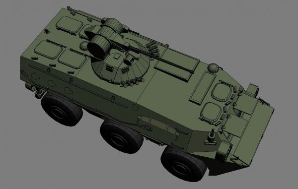 PLA 的ZSL92A轮式装甲输送车--原创模型-冷兵器模型库-模型下载-cg模型网