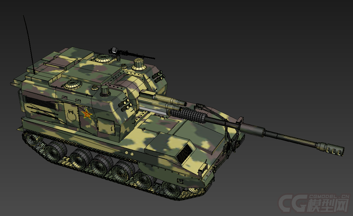 PLZ-05 155毫米榴弹炮模型-冷兵器模型库-模型下载-cg模型网