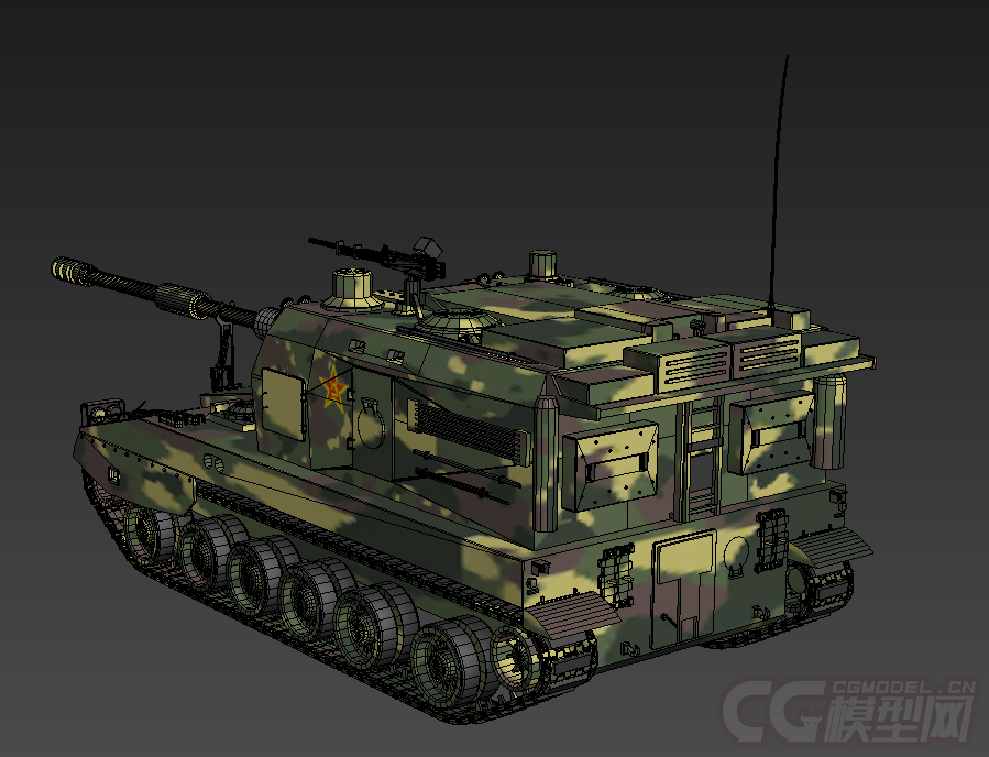 PLZ-05 155毫米榴弹炮模型-冷兵器模型库-模型下载-cg模型网