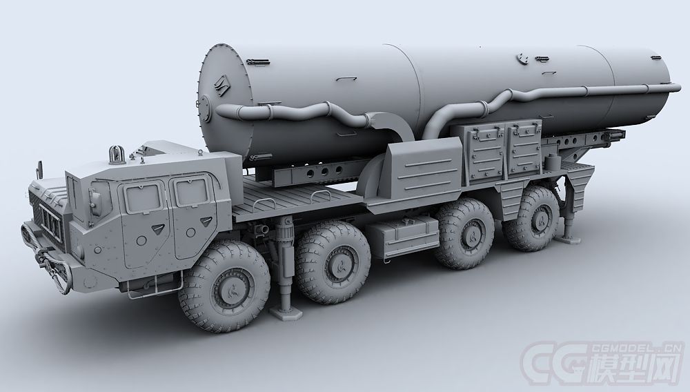 53T6 俄罗斯战略反导弹拦截系统_苹果酱 作品_武器冷兵器武器冷兵器_cg模型网