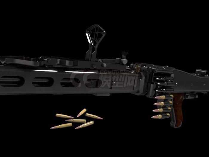 MG3高模！模型-枪械模型模型库-3ds Max(.max)模型下载-cg模型网