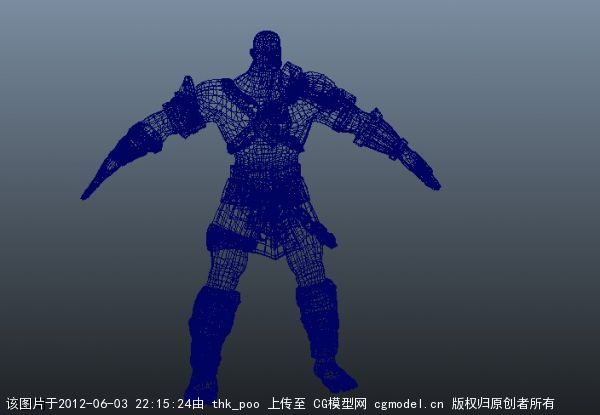 maya 战士模型-男人模型库-Maya(.ma/.mb)模型下载-cg模型网