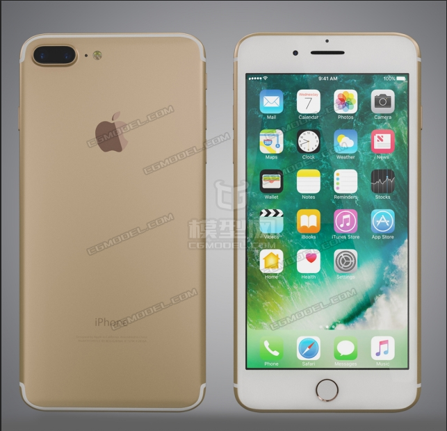 Iphone7plus Gold模型-现代场景模型库-模型下载-cg模型网