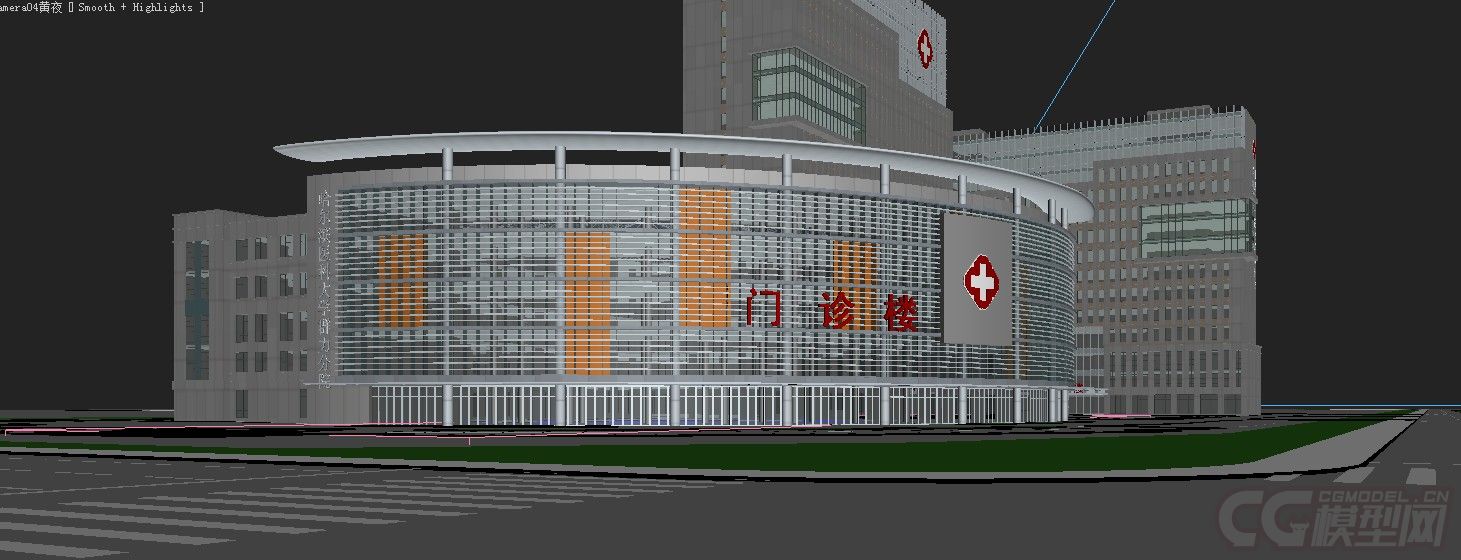 医院模型-自然场景模型库-模型下载-cg模型网