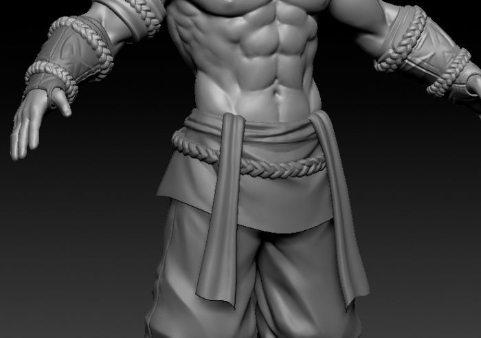 肌肉男ZB高模雕刻模型-男人模型库-Zbrush(.ztl/.zbp)模型下载-cg模型网