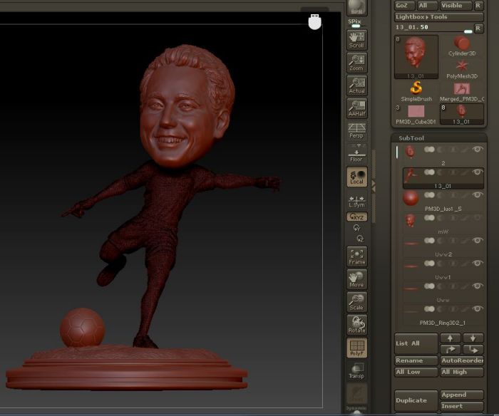 DUbf运动系列 用于翻模雕塑或3d打印模型-神话雕塑模型库-模型下载-cg模型网