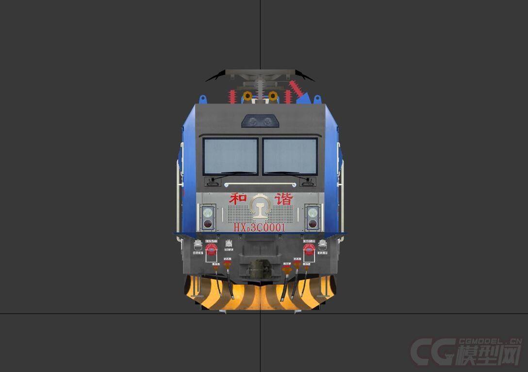 HXD3C电力机车模型-人力车模型库-模型下载-cg模型网