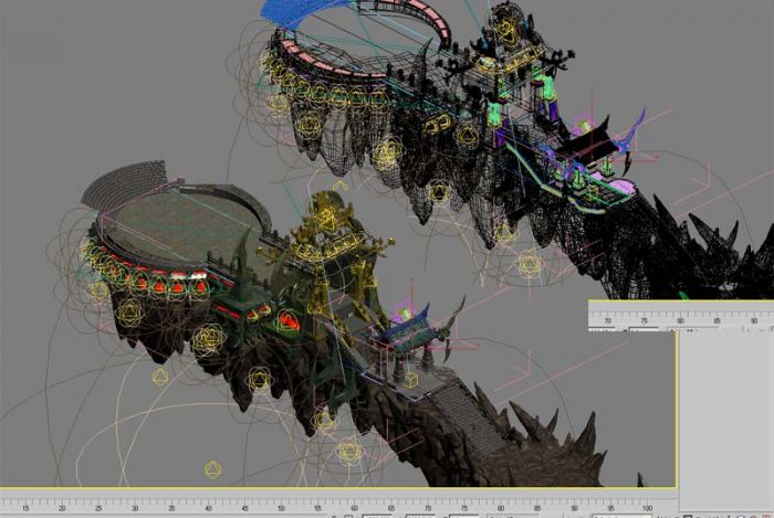 岩浆石头宫殿高模_fffgh作品_场景自然场景场景自然场景_cg模型网