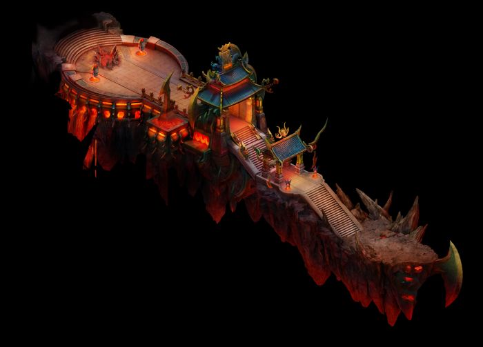 岩浆石头宫殿高模_fffgh作品_场景自然场景场景自然场景_cg模型网