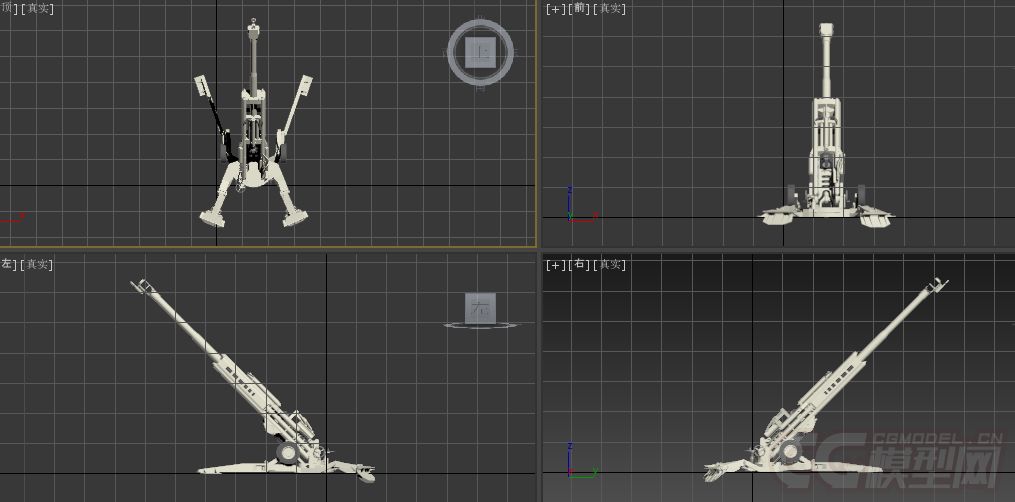美国XM777轻型榴弹炮模型-火炮器械模型库-3ds Max(.max)模型下载-cg模型网