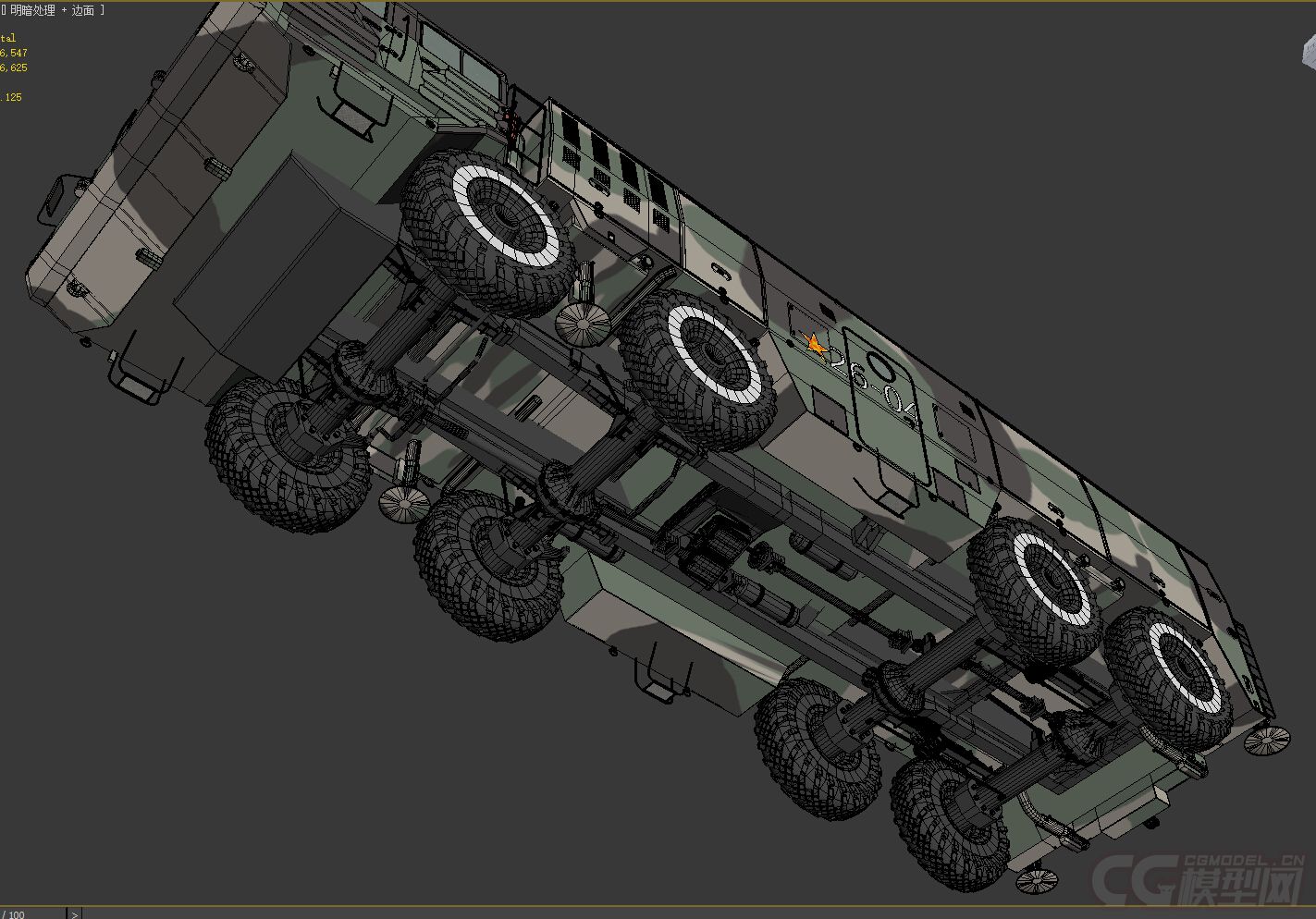 东风DF-15B短程弹道导弹车 装甲车模型-冷兵器模型库-模型下载-cg模型网