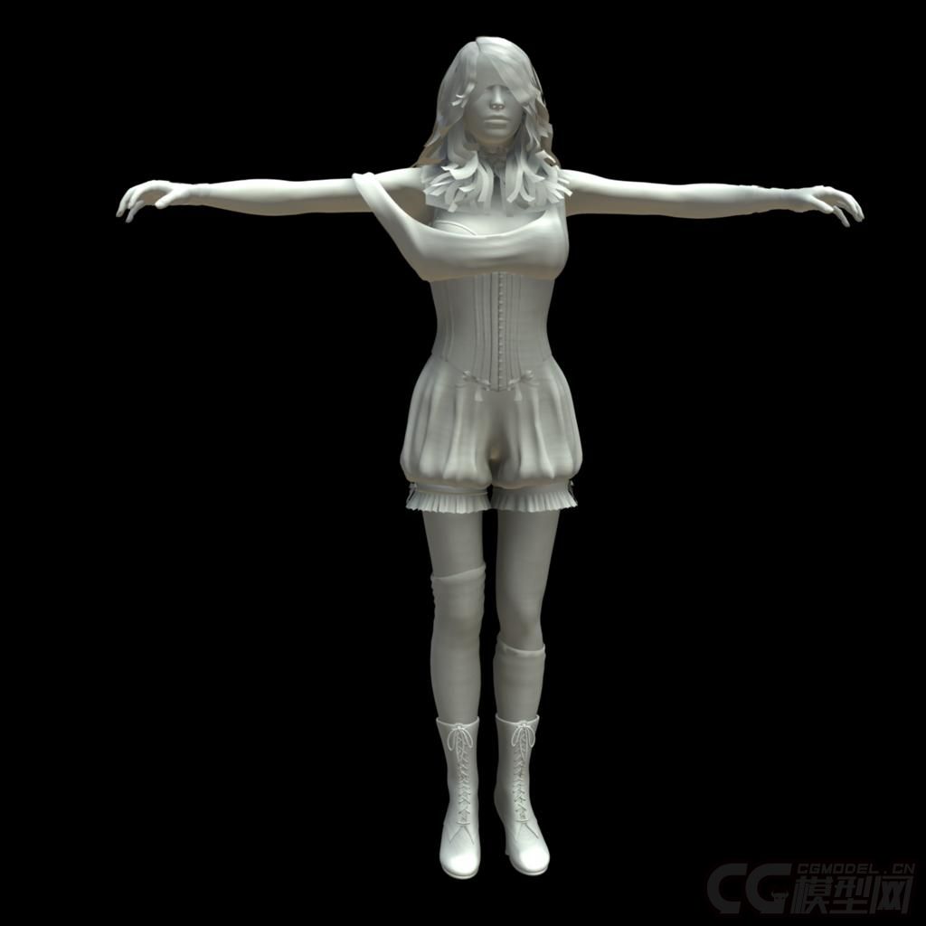美女模型 孩子 女模型库 模型下载 Cg模型网