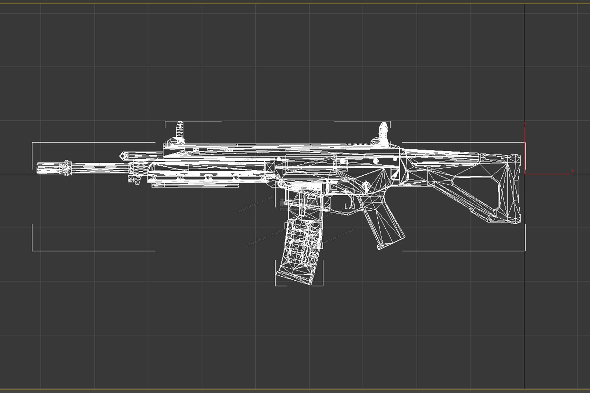 ACW-R突击步枪模型-枪械模型模型库-3ds Max(.max)模型下载-cg模型网