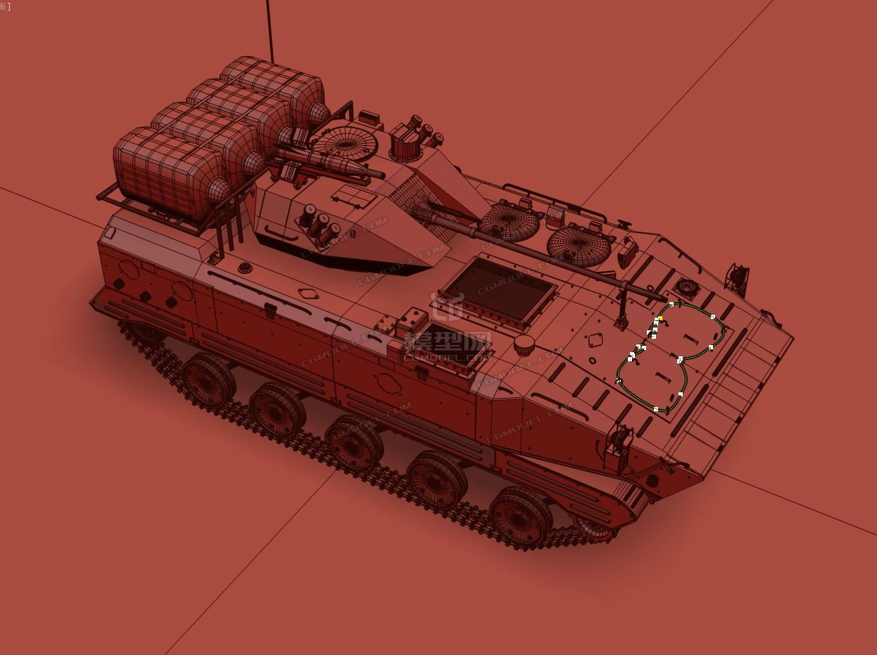 中国ZBD03轻型伞兵步战车模型-装甲车／坦克模型库-模型下载-cg模型网