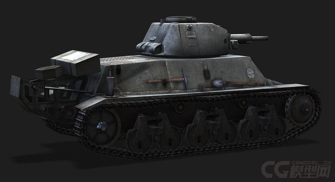 德国_H39_captured哈奇开斯坦_huasha作品_车辆装甲车／坦克_cg模型网
