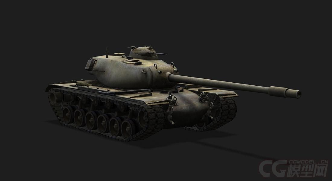 美国T110坦克模型-冷兵器模型库-模型下载-cg模型网