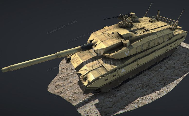 Modern Tank模型-装甲车／坦克模型库-3ds Max(.max)模型下载-cg模型网