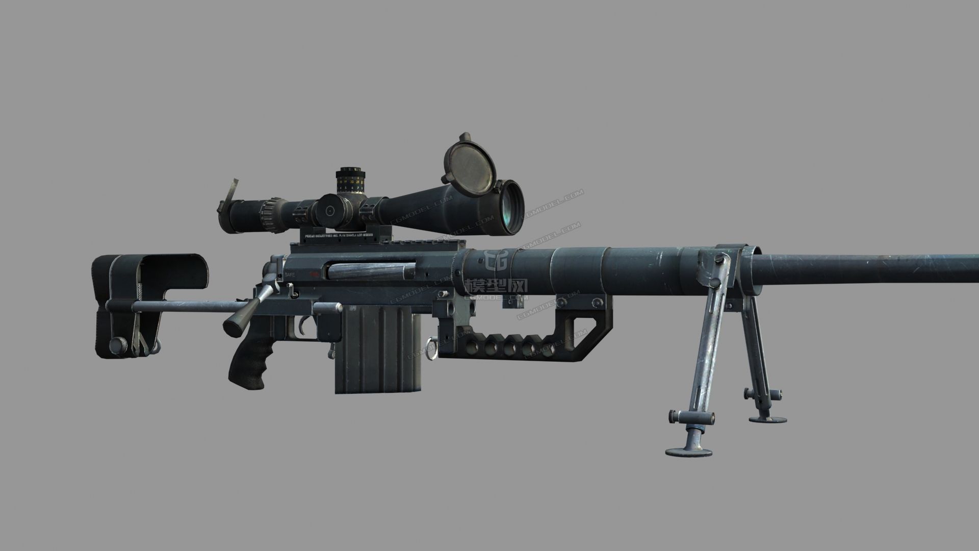 M200狙击步枪M-200狙击步枪 美国CheyTac公司生模型-枪械模型模型库-3ds Max(.max)模型下载-cg模型网