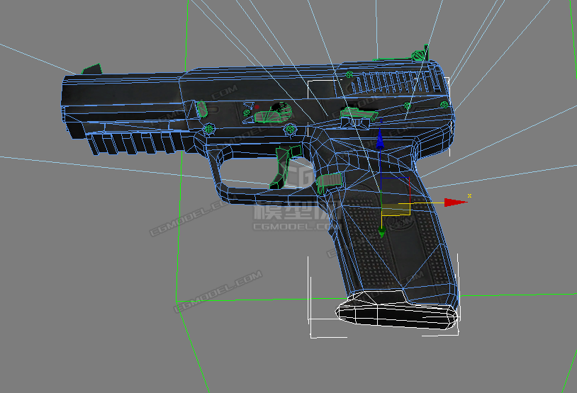 FN57手枪five-sevenFN公司FN手枪模型-枪械模型模型库-3ds Max(.max)模型下载-cg模型网
