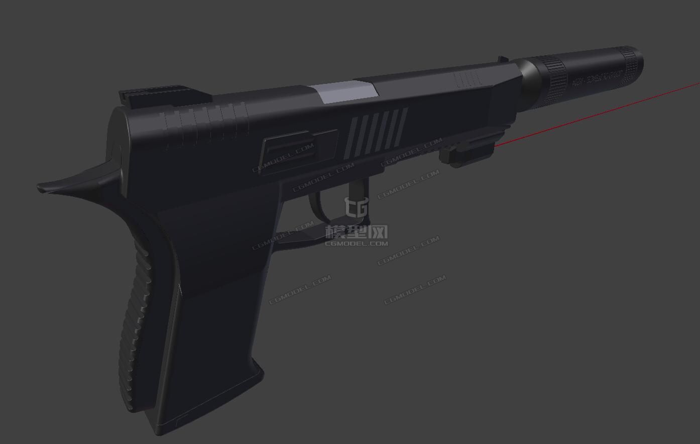 HR P-010模型-枪械模型模型库-3ds Max(.max)模型下载-cg模型网