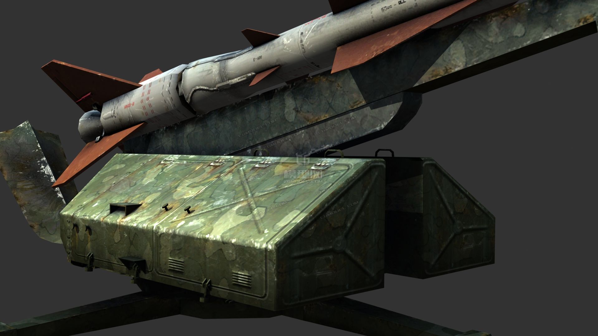 苏联萨姆2 sam2模型-火炮器械模型库-3ds Max(.max)模型下载-cg模型网