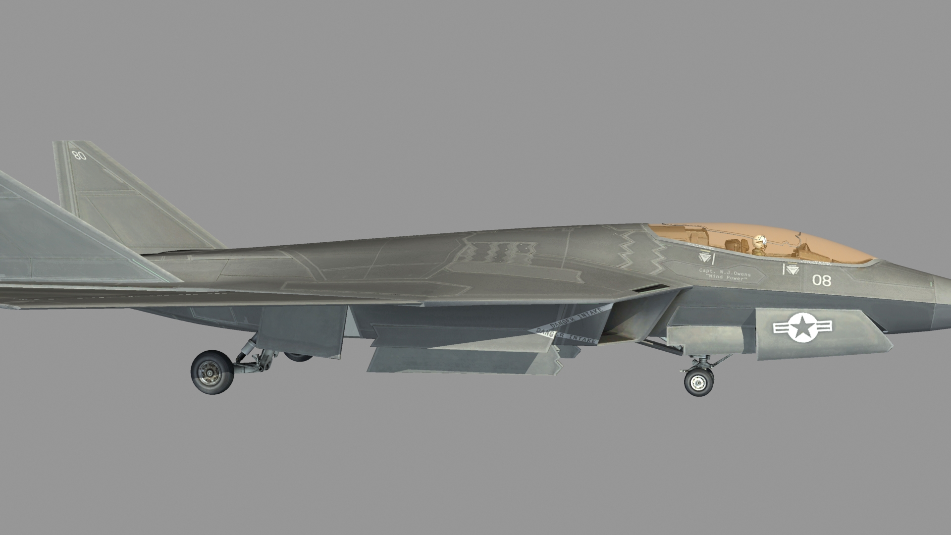 美国海军舰载机F-22N F22N海猛禽F-24模型-军用飞机模型库-3ds Max(.max)模型下载-cg模型网
