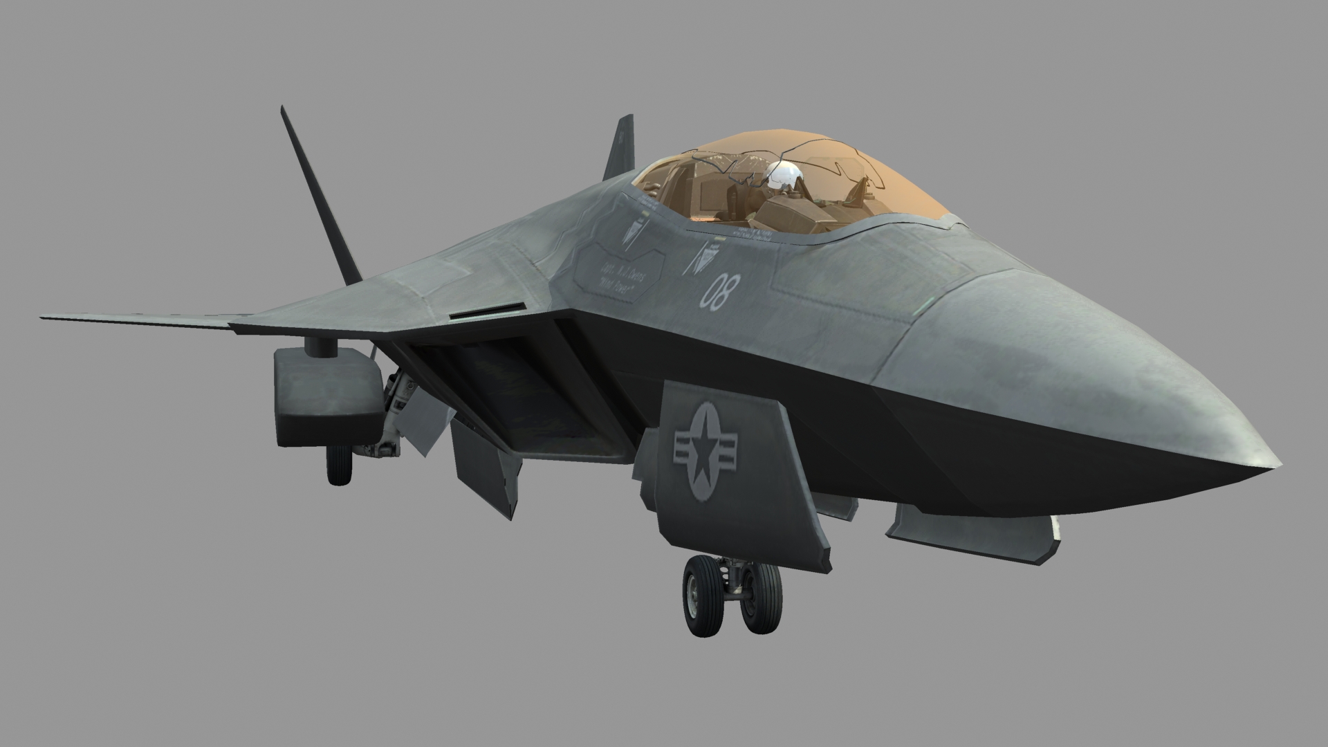 美国海军舰载机F-22N F22N海猛禽F-24模型-军用飞机模型库-3ds Max(.max)模型下载-cg模型网