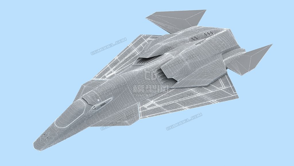 绝密飞行：FA37模型-军用飞机模型库-3ds Max(.max)模型下载-cg模型网