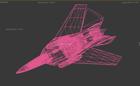F-52 科幻飞机模型-军用飞机模型库-OBJ(.obj/.mtl)模型下载-cg模型网