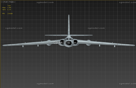 H6K 轰6K模型-军用飞机模型库-OBJ(.obj/.mtl)模型下载-cg模型网